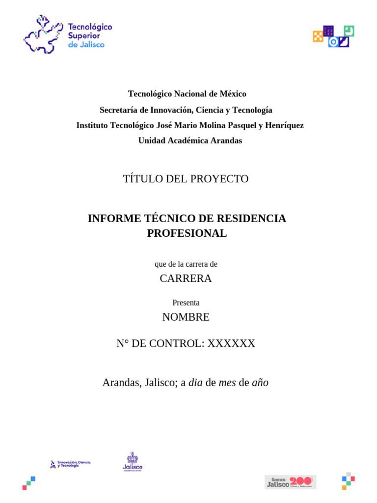 9A FORMATO Informe Tecnico Residencia Profesional 2022-2024 | PDF