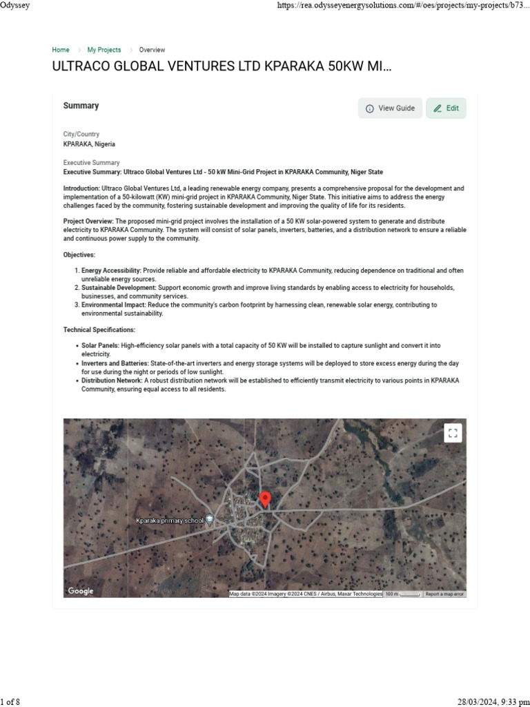 Odyssey UltraCode KPARAKA 50KW | PDF | Solar Power | Photovoltaic System