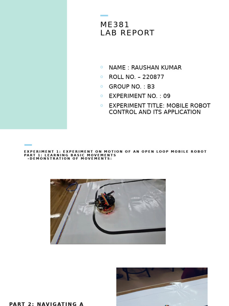 Mobile Robot Control Lab Report | PDF | Computer Engineering | Computing