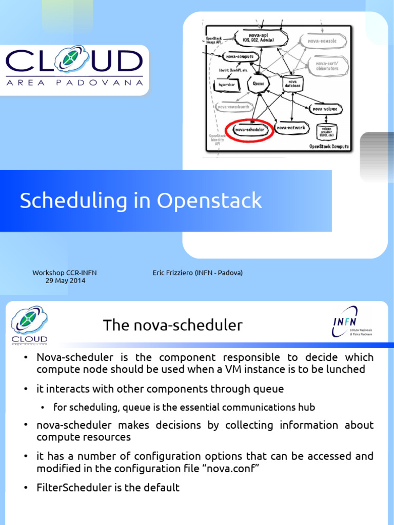 SchedulingInOpenstack CCR May2014 | PDF | Scheduling (Computing) | Computer Science