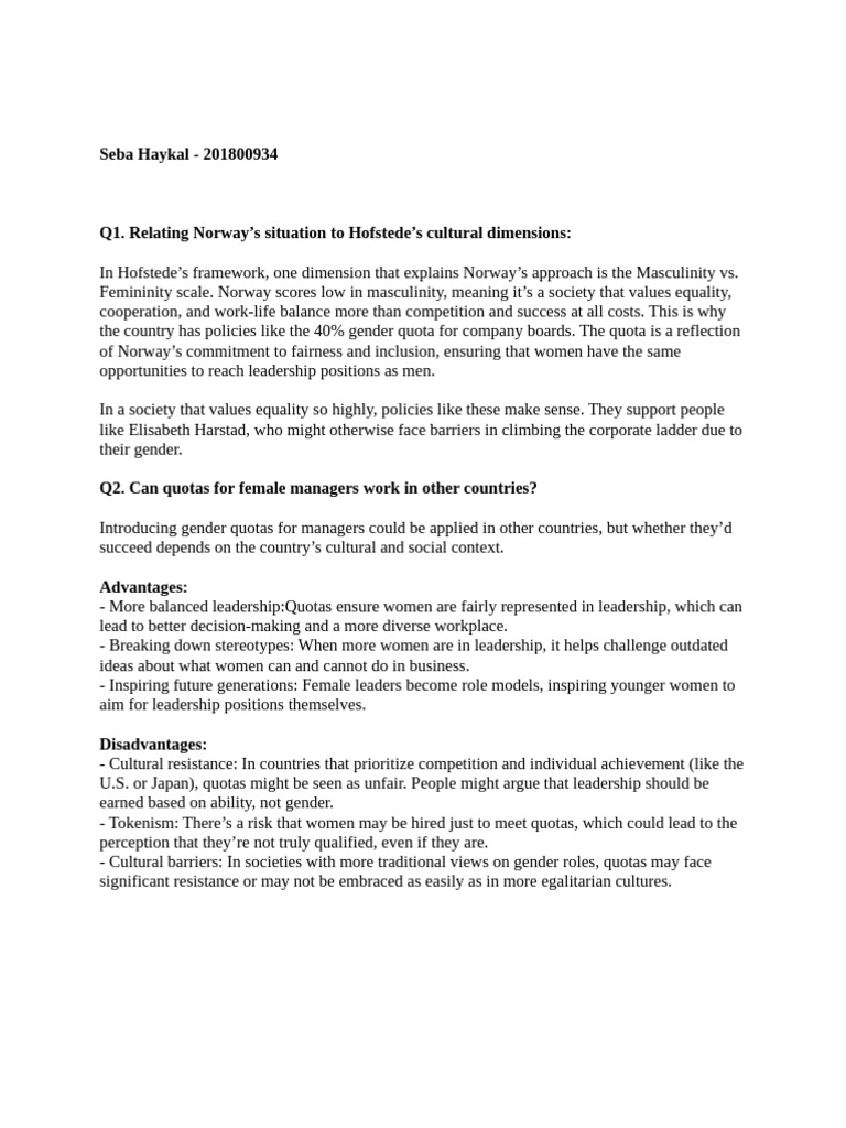 Seba Haykal - IHRM in Action Case 2.3 | PDF