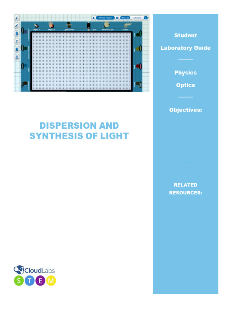 Activity6 Dispersion and Synthesis of Light | PDF | Optics | Electromagnetic Radiation