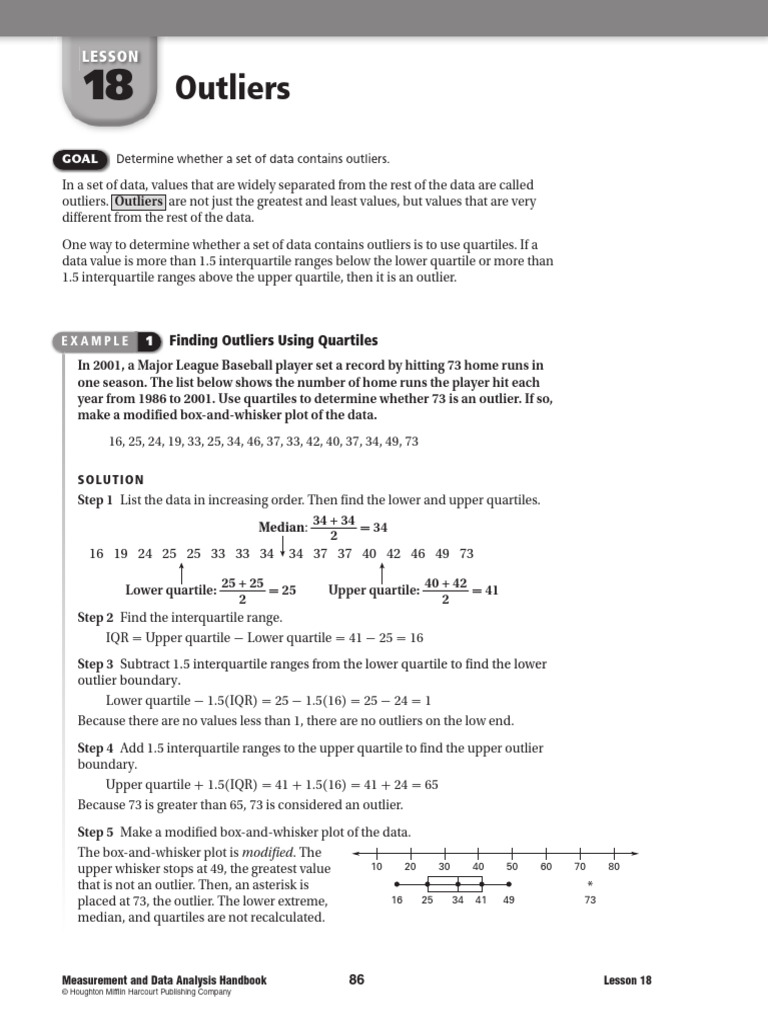 W4 D3 G9-12 Outliers Student | PDF | Quartile | Descriptive Statistics
