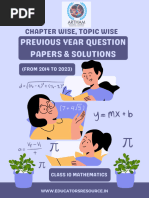 PWNSAT Class 10th Set 09 Questions | PDF | Optics | Refractive Index