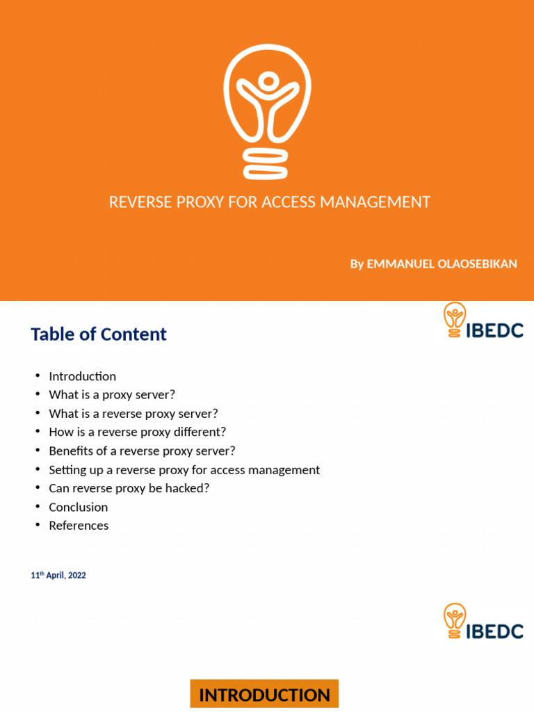 Reverse Proxy Server For Access Management | PDF | Proxy Server | Computer Network