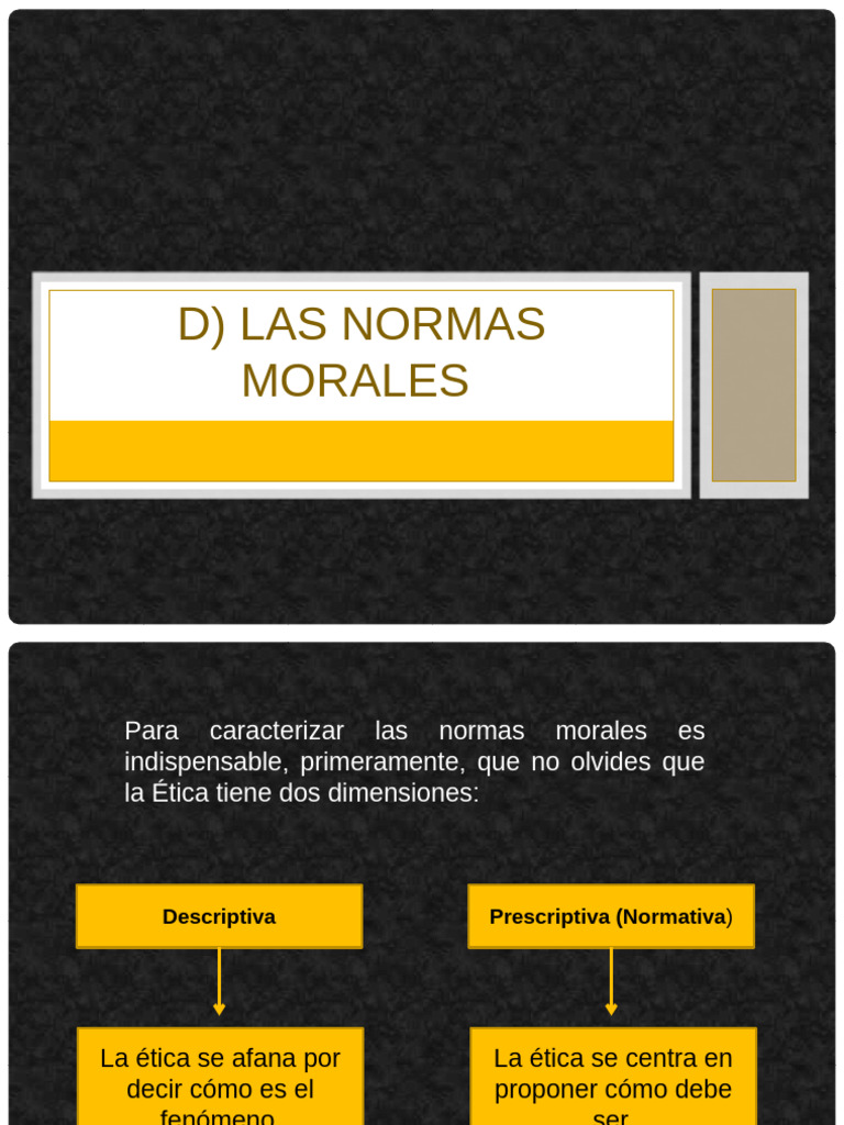 D) Las Normas Morales | PDF | Moralidad