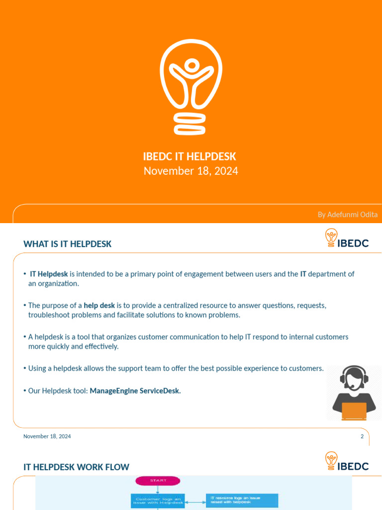 Helpdesk Technician Training | PDF