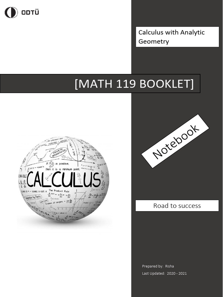 Math119 NoteBook Booklet V3 - 241105 - 133741 | PDF | Integral | Calculus