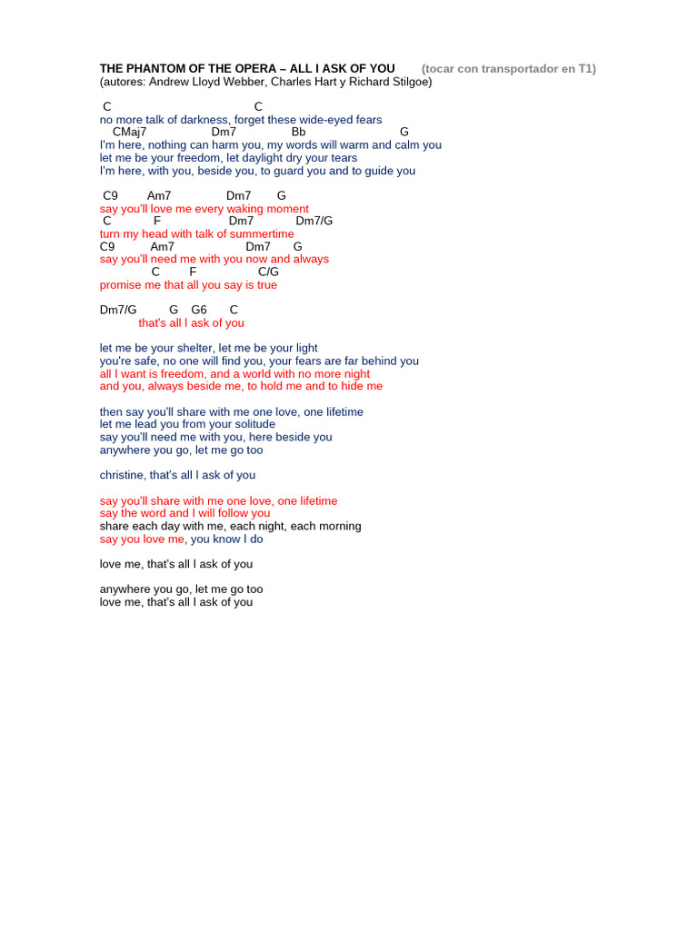 Phantom of The Opera | PDF