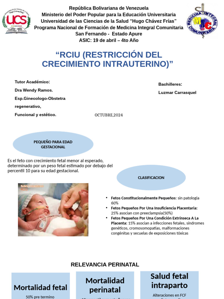 RCIU | PDF | Feto | Embarazo humano