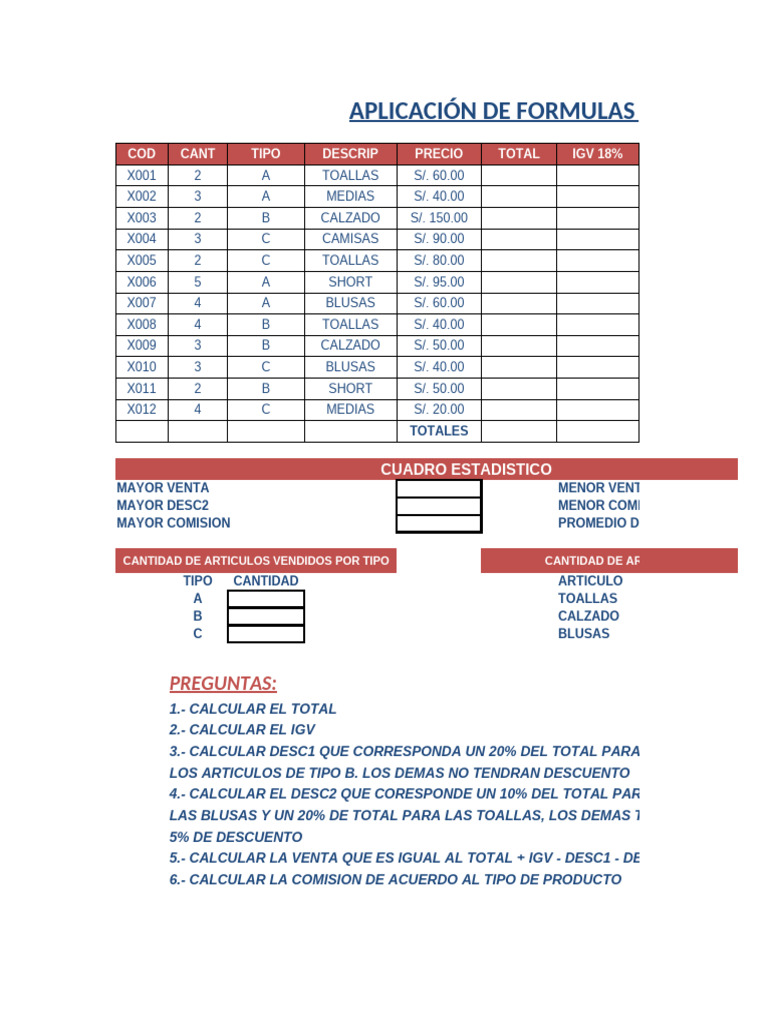 Lab Excel Basico | PDF