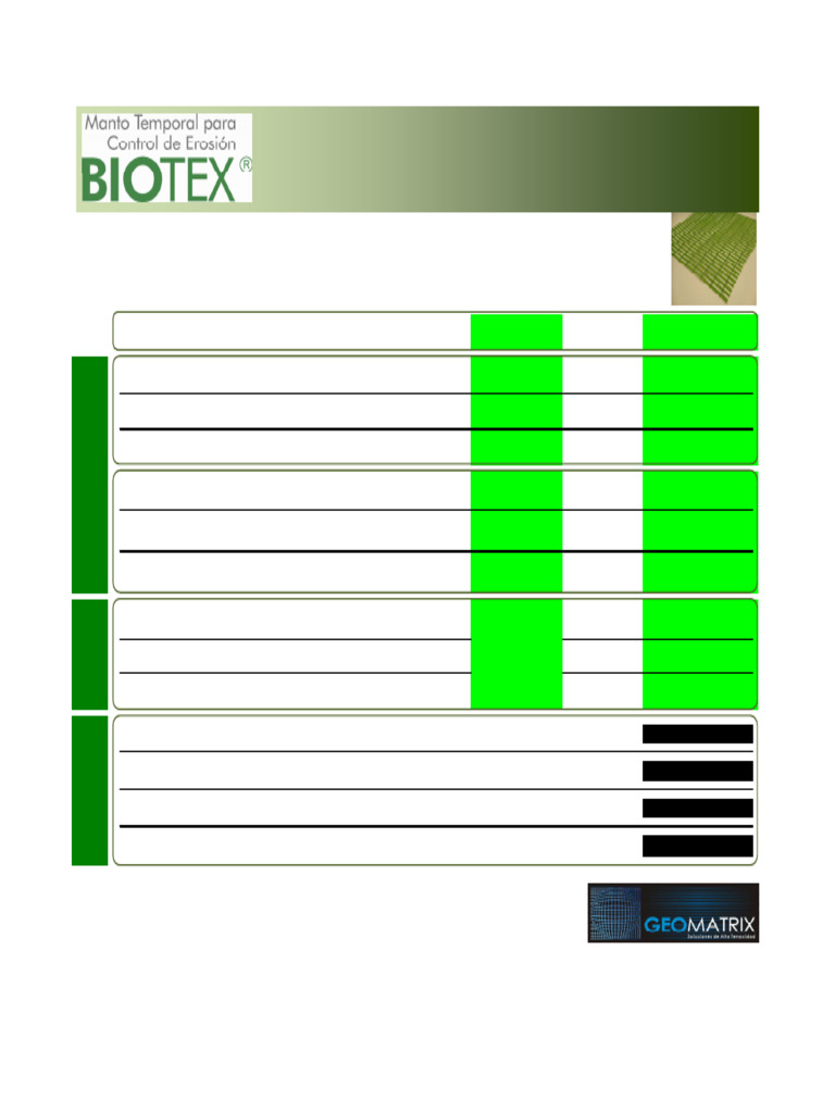 HT Mantos temporales BIOTEX - TIPICOS | PDF