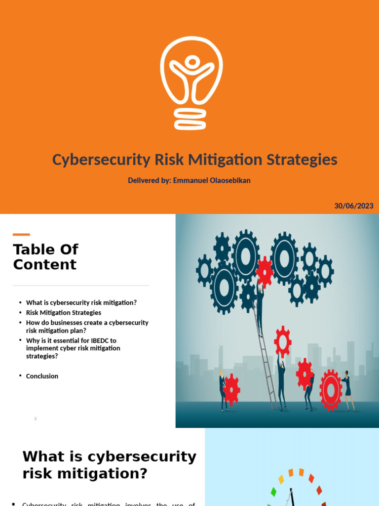 Cybersecurity Risk Mitigation Strategies | PDF | Security | Computer ...