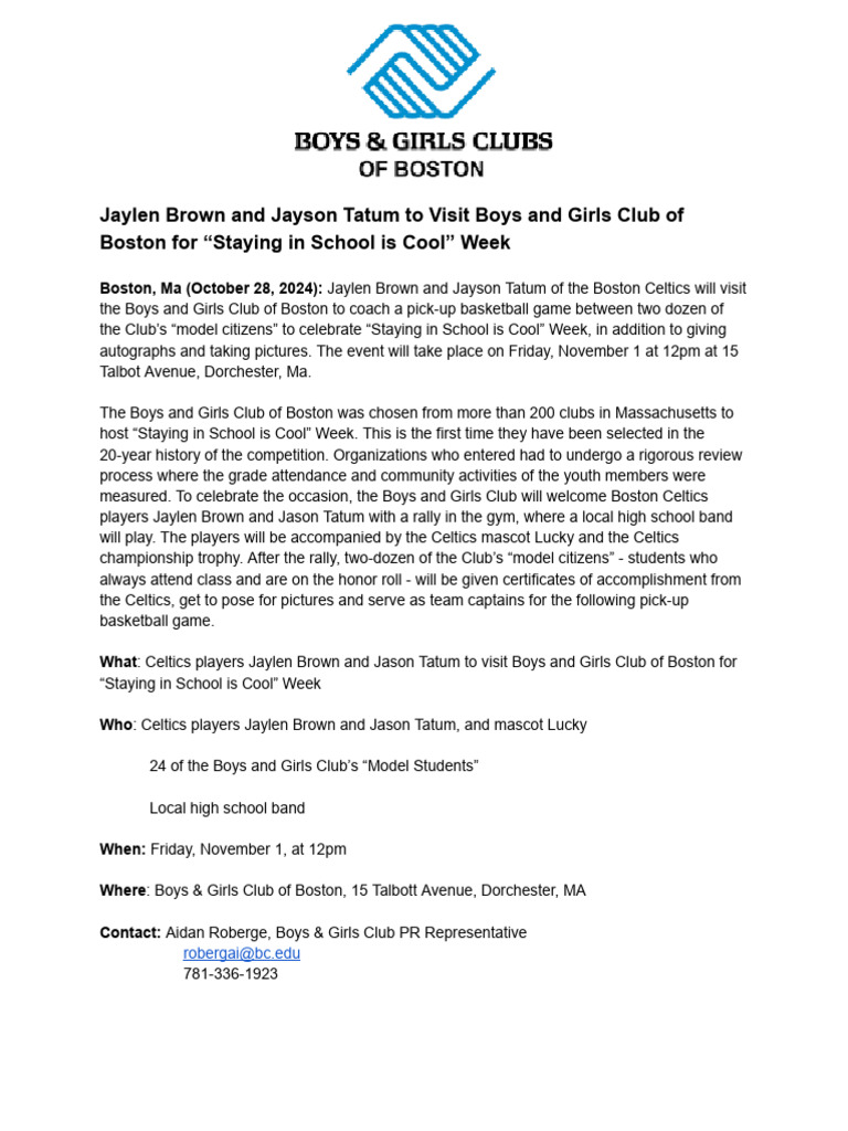 News Advisory Assignment | PDF | Sports & Recreation