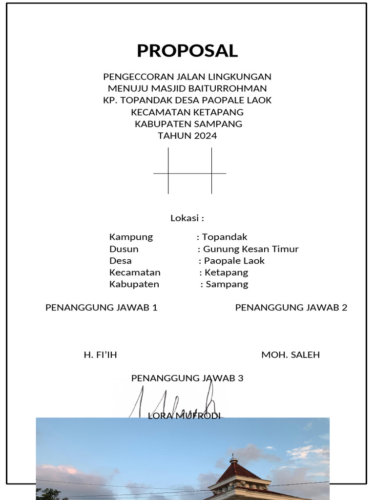 Proposal Jalan | PDF