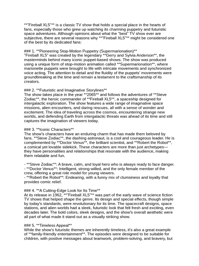 Fireball XL5 | PDF | Art