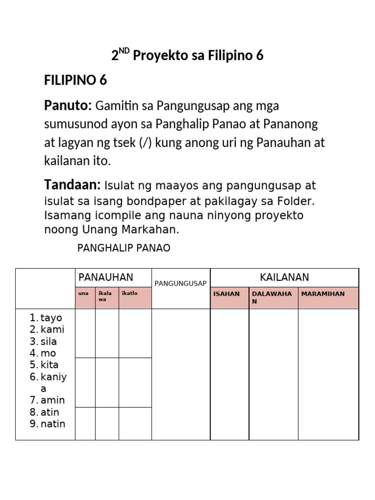 Filipino 2 | PDF