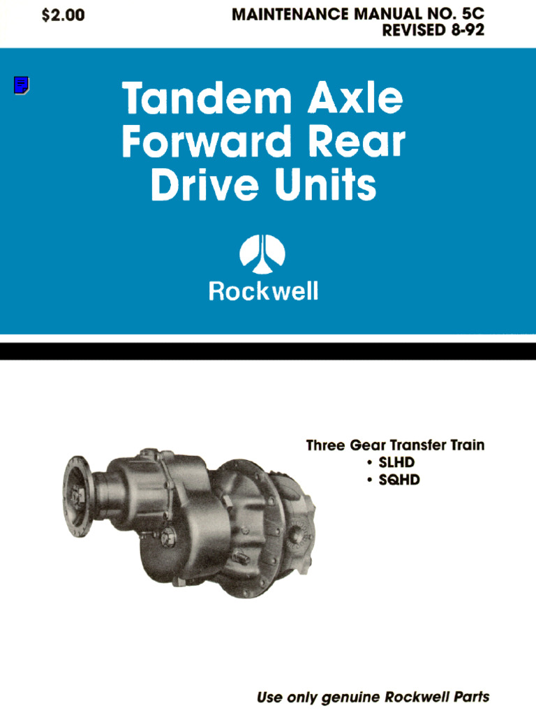 Meritor Maintenance Manual MM5C | PDF