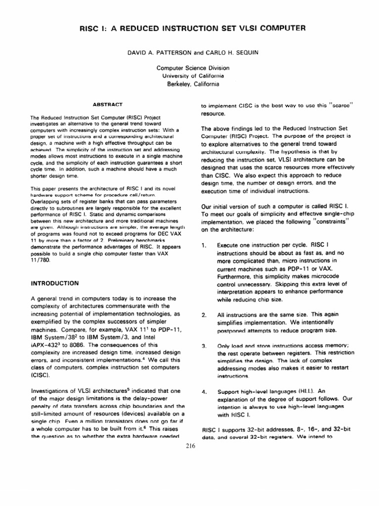Risc 1 | Download Free PDF | Subroutine | Cpu Cache