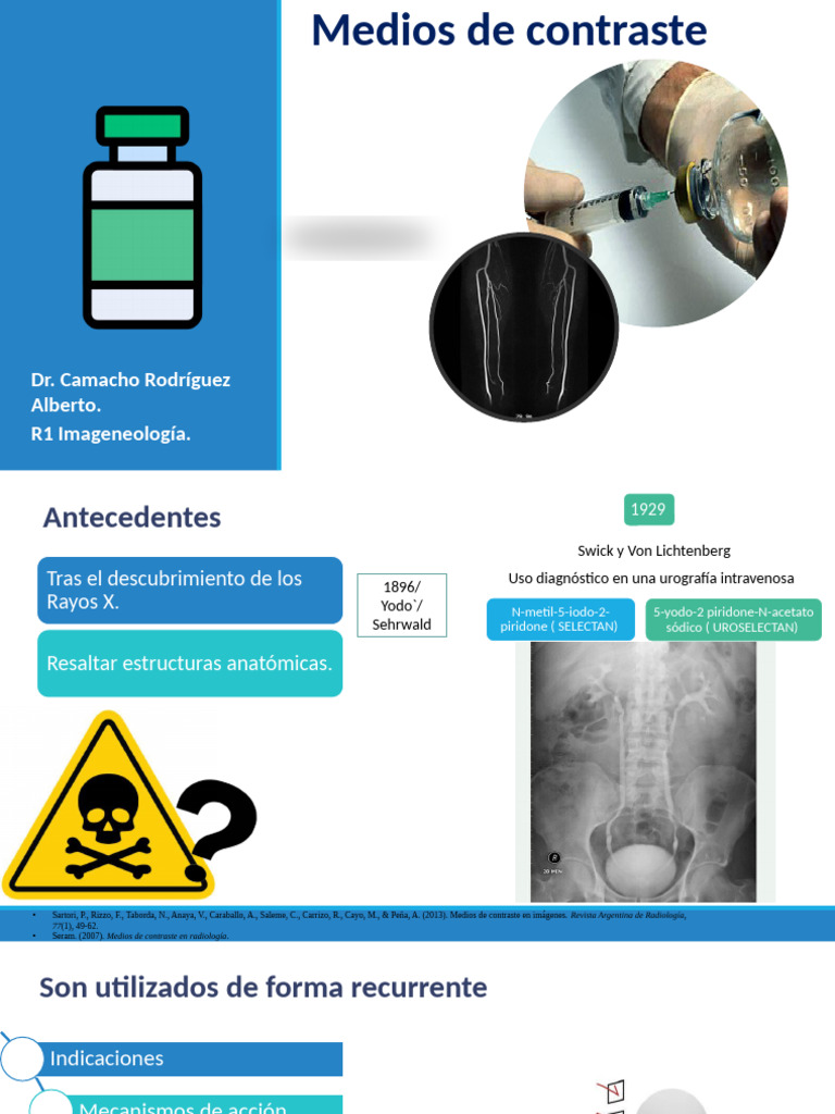 Medios de Contraste 2024 | PDF | Radiología | Especialidades Medicas