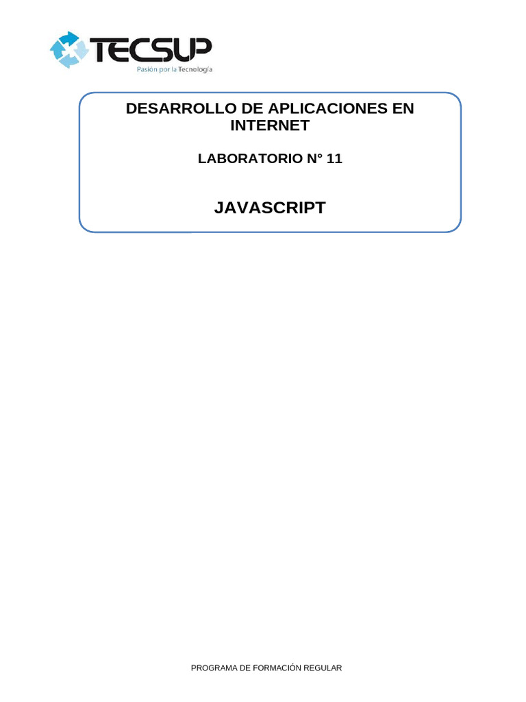 Lab 11 - JAVASCRIPT | PDF | Script Java | HTML