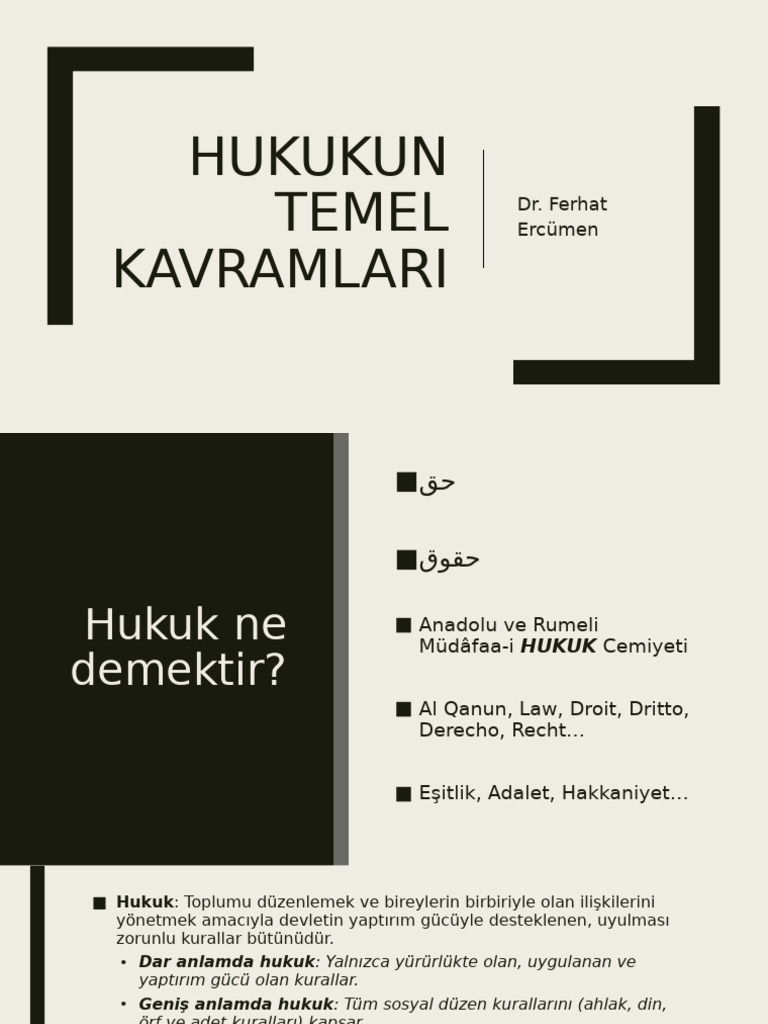 Hukuk Slayt | PDF