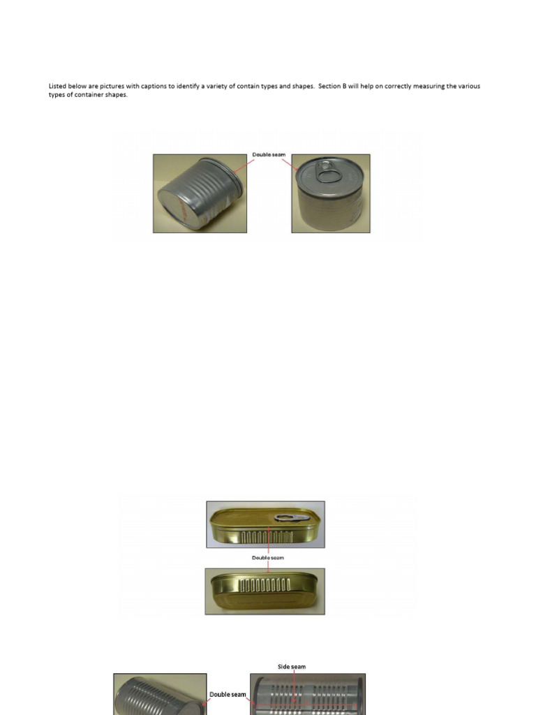 Container Shapes and Measurements | PDF | Length | Shape
