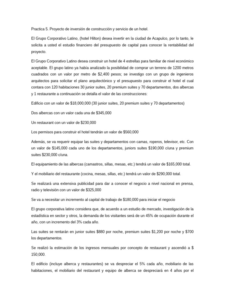 Practica 5 Enunciado | PDF | Economias