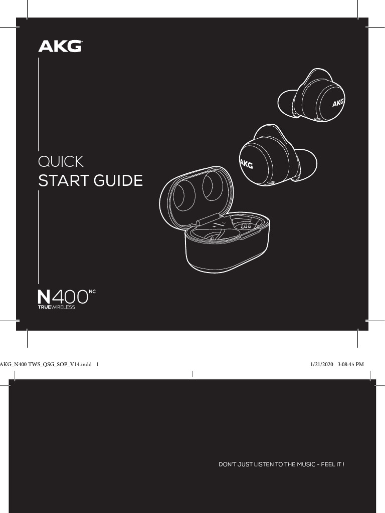 AKG - N400 TWS - Quick Start Guide | PDF