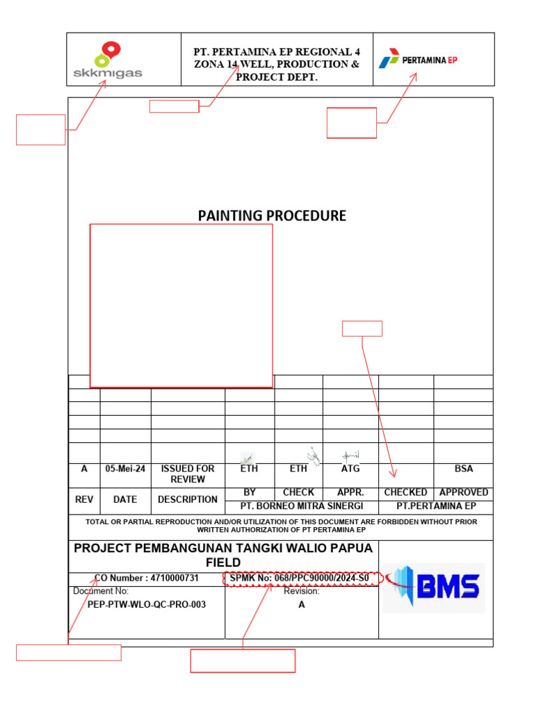 PEP PTW WLO QC PRO 003 - RevA - Painting Procedure Comment PEP | PDF ...