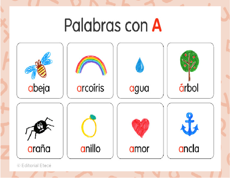 Palabras Con A | PDF
