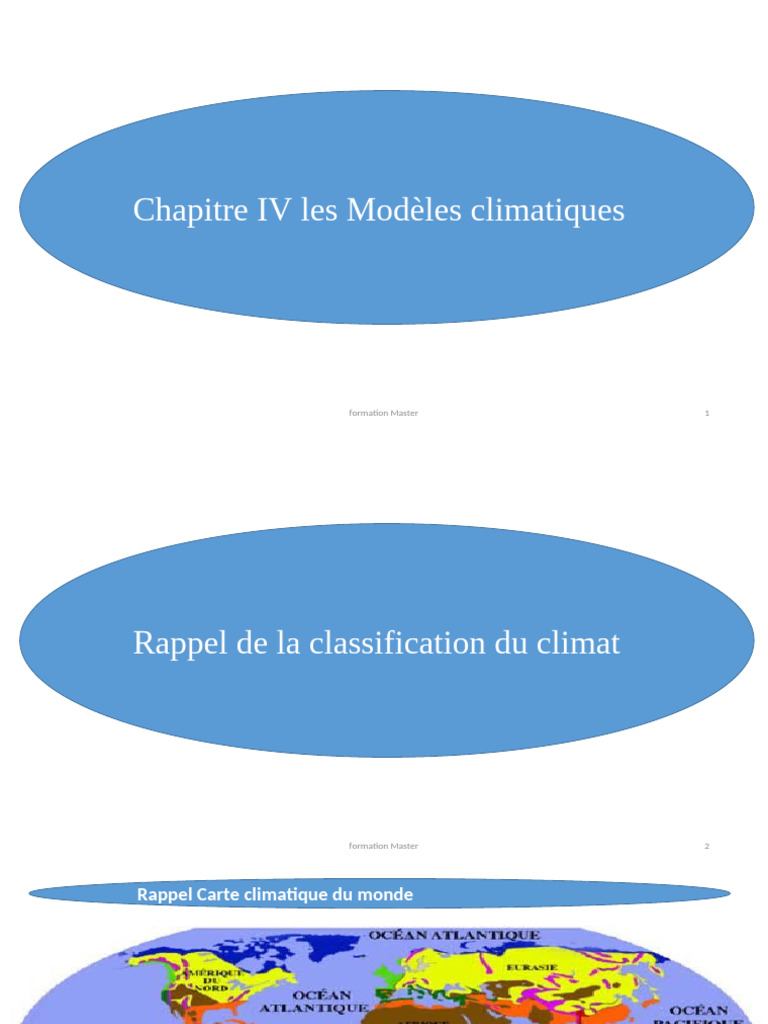 4 Master Meteo Chap IV Modeles Climatiques | PDF | Modèle climatique ...