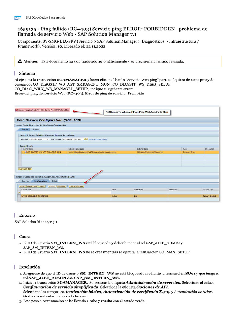 OSS Note 1659135 | PDF