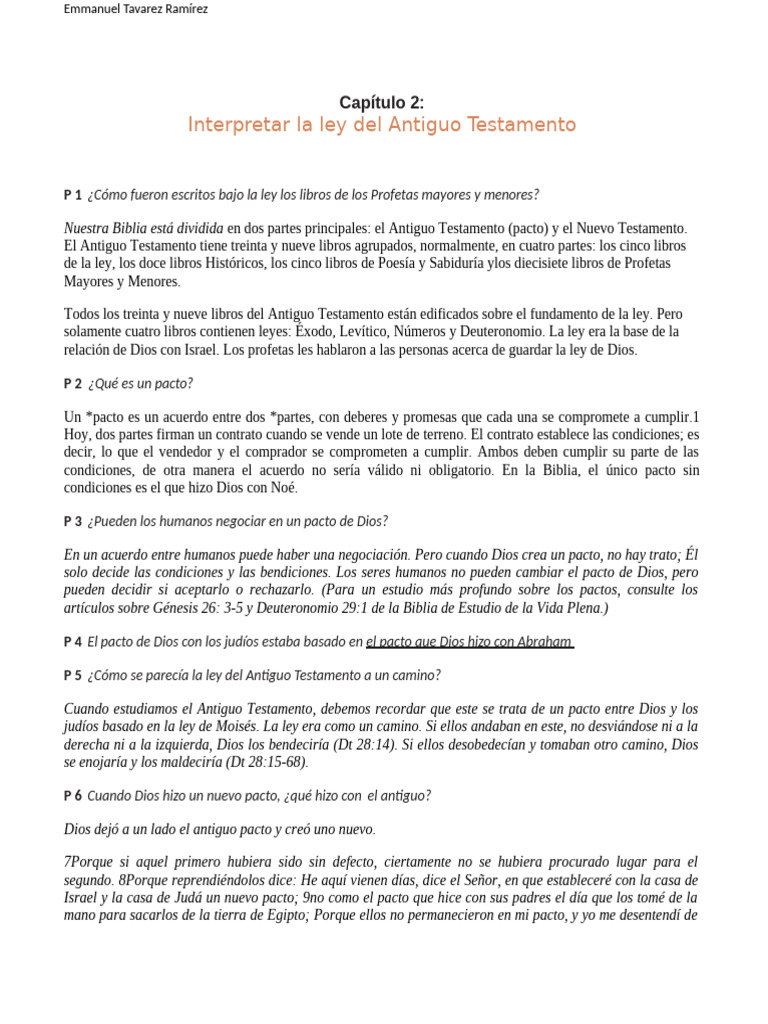 Capitulo 2 Hermenéutica 2 | PDF | Viejo Testamento | Gracia divina