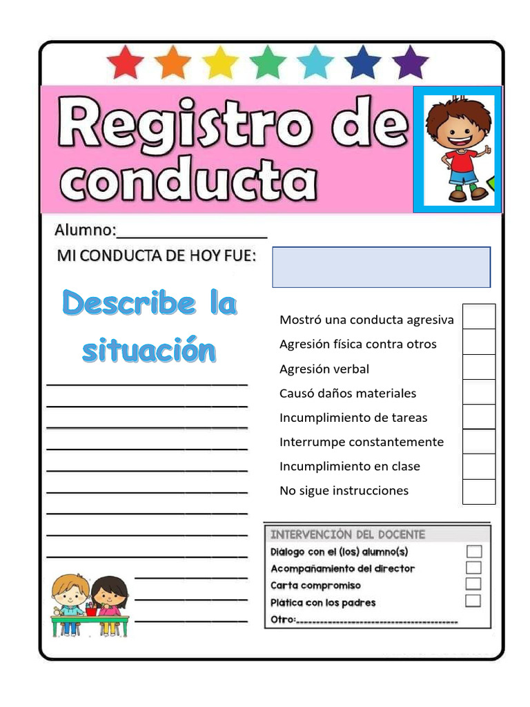 Reporte de Conducta | PDF