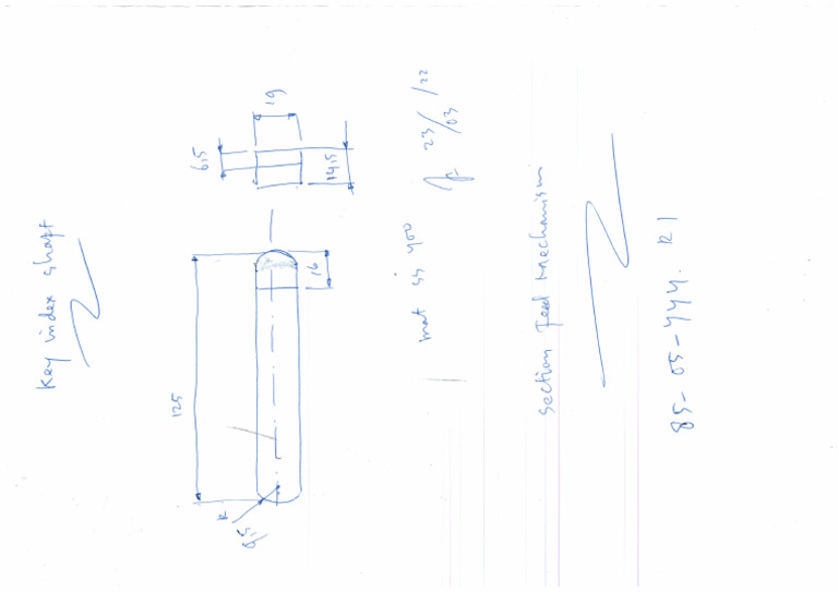 85-05-444 - 1 Key Index Shaft | PDF