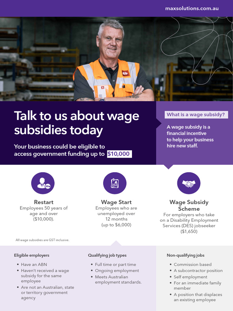 Wage Subsidies Flyer DES | PDF | Employment | Recruitment