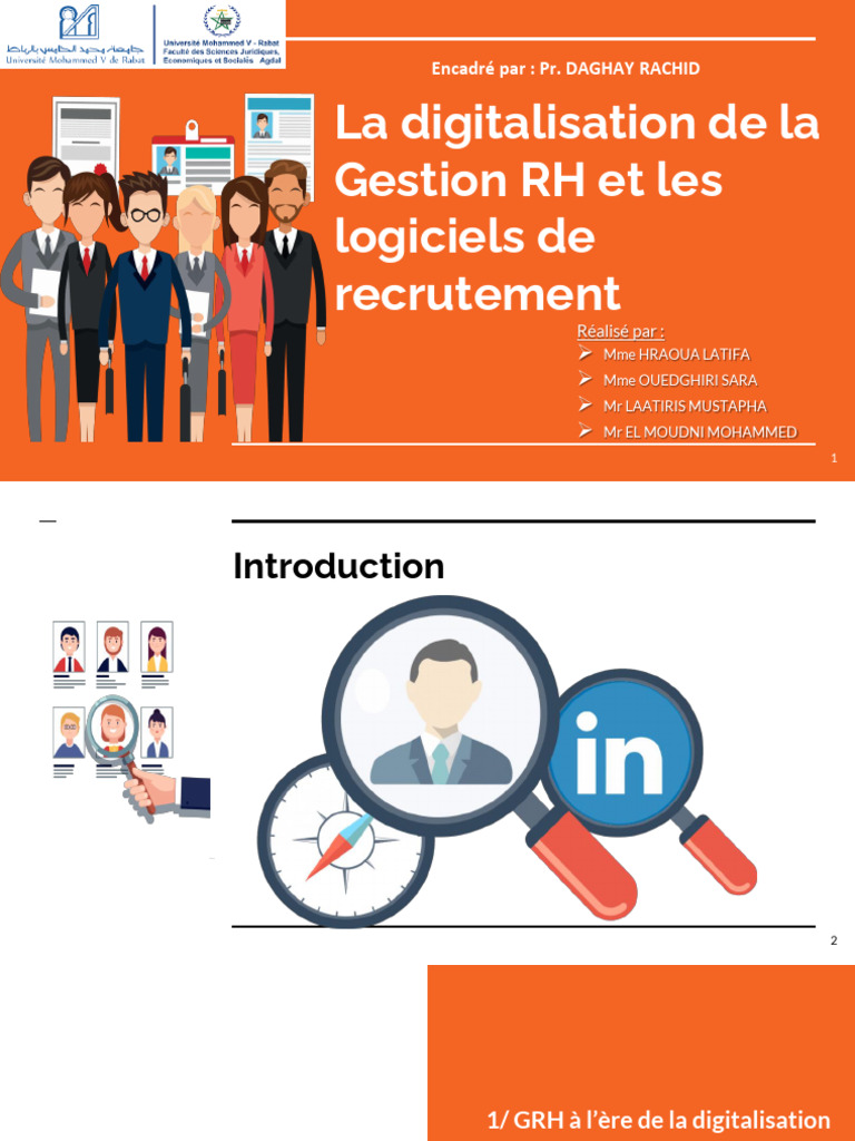 Digitalisation des Logiciels de Recrutement | PDF | Recrutement ...