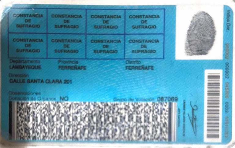 CONSTANCIA de DNI - Example | PDF