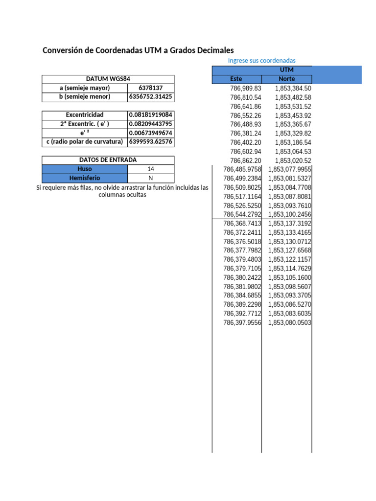 conversor_coordenadas | PDF | Cartografía | Notación Matemática