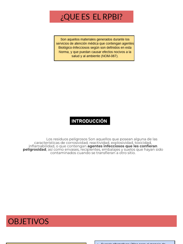¿Que Es El Rpbi | PDF | Infección | Residuos