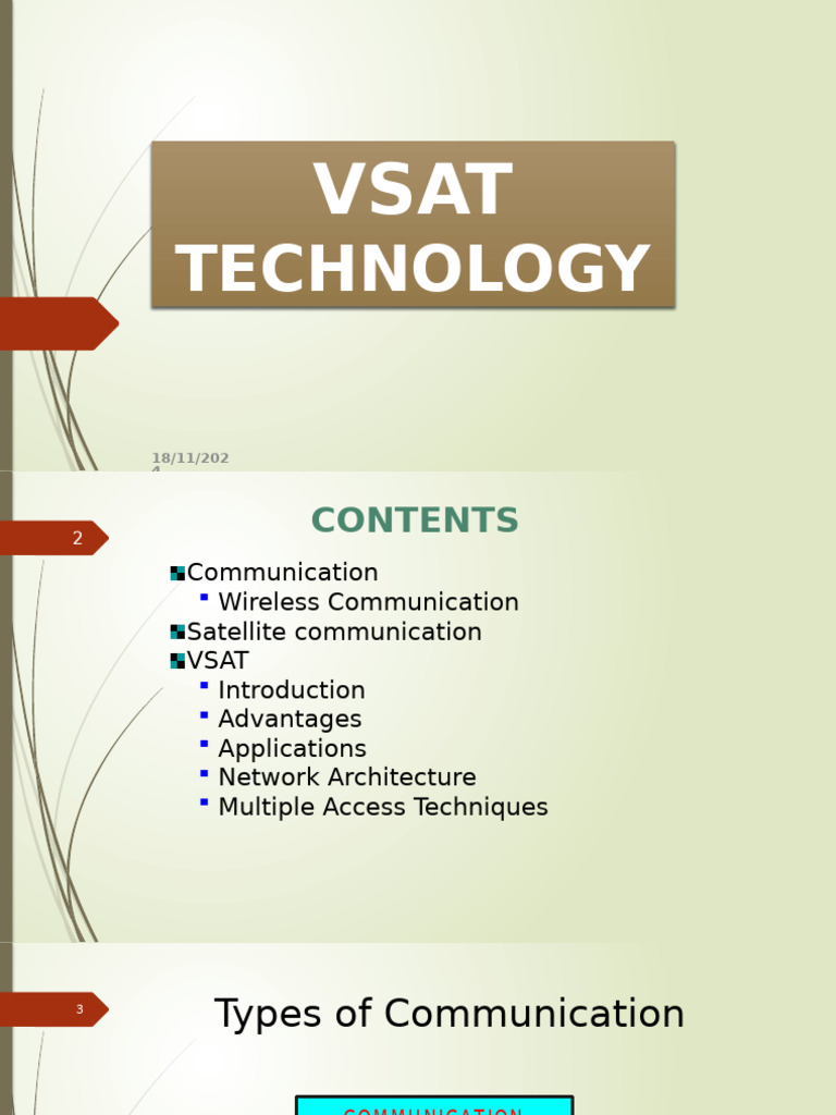 VSAT 2 | PDF | Channel Access Method | Very Small Aperture Terminal