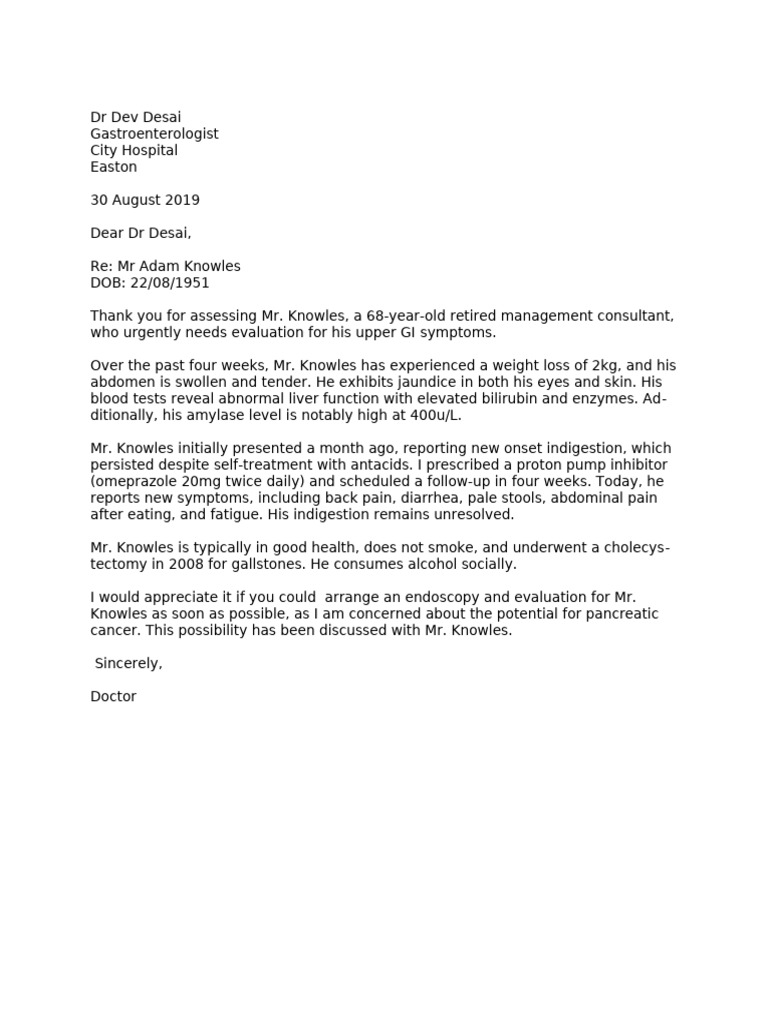 KNOWLES OET Word | PDF