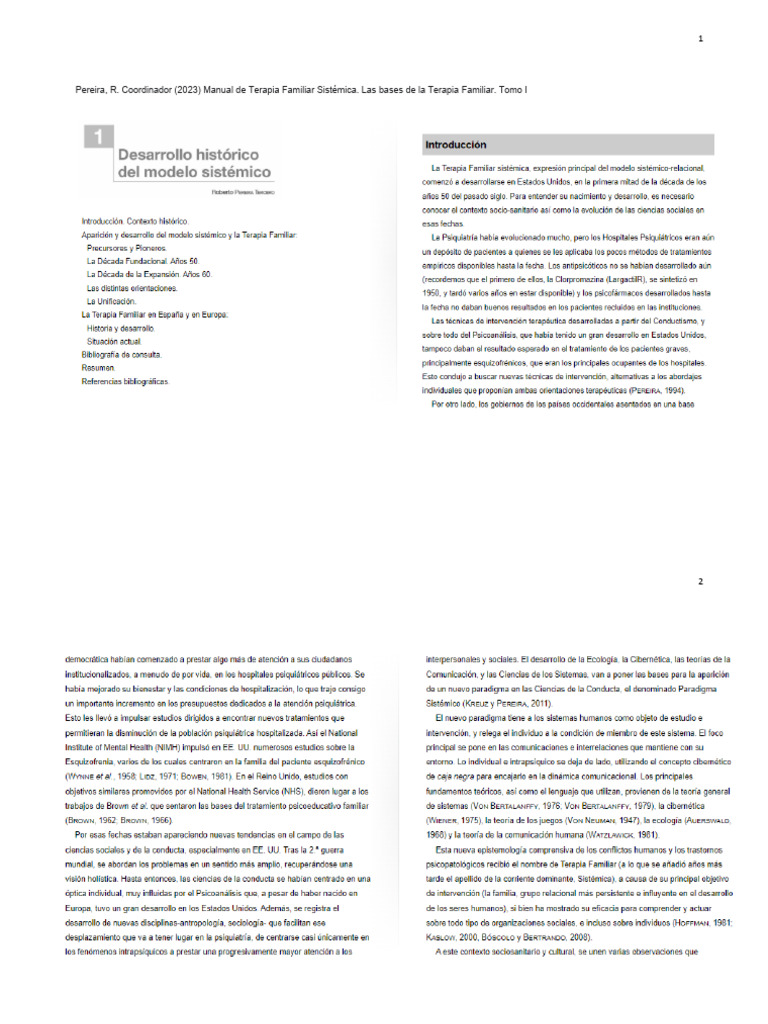 Desarrollo HistÃ Rico Del Modelo Sistã©mico | PDF | Bienestar
