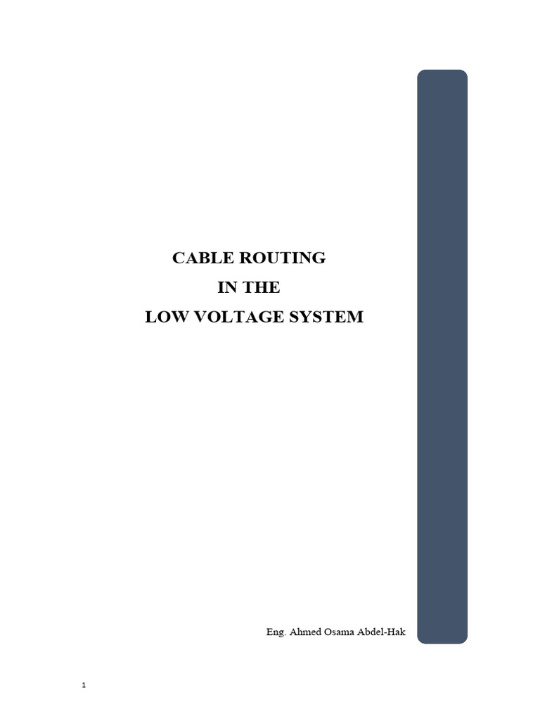 Cable Routing Low Voltage System | PDF | Building Materials | Building ...