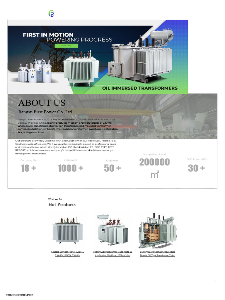 Jiangsu First Power Co., Ltd. Overview | PDF | Electric Power ...
