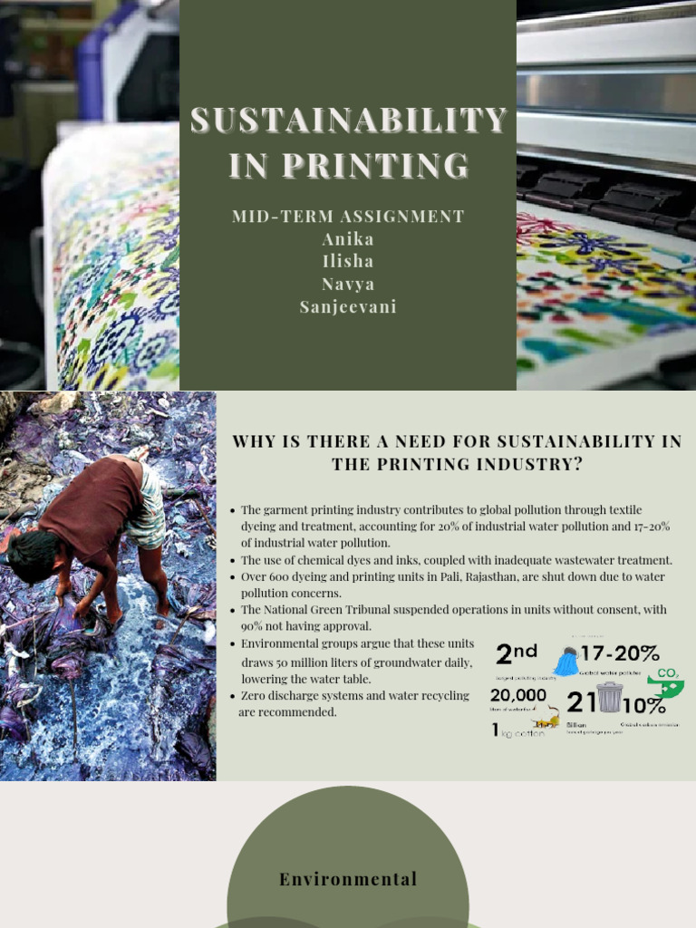Sustainability in Printing | PDF | Textiles | Materials