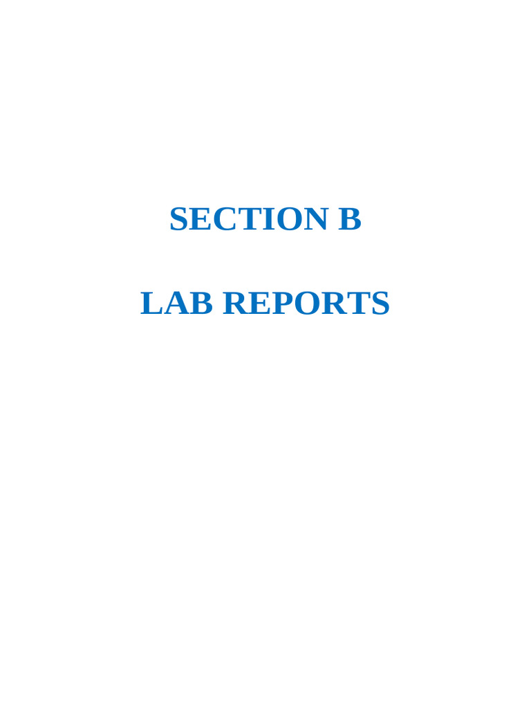Lab Reports (Students) | PDF | Water Quality | Sampling (Statistics)