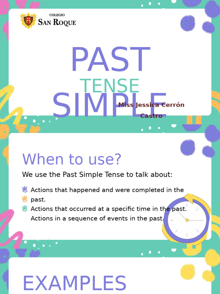 Past_Simple_Tense_ | PDF | Grammatical Tense | Verb