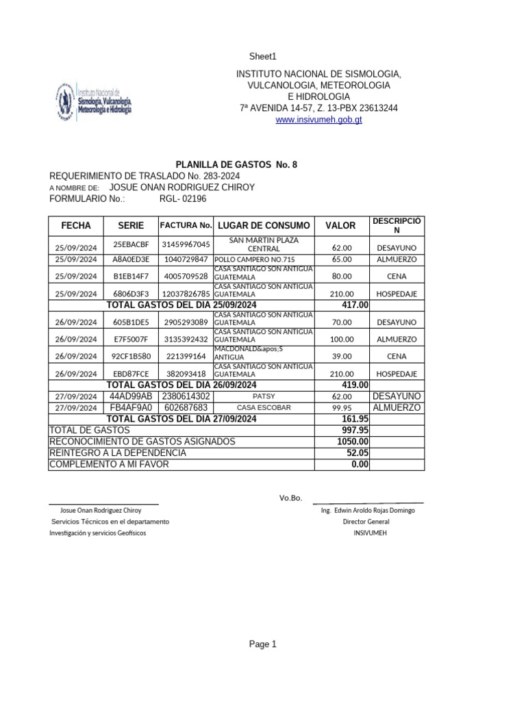 Planilla Nati 8 | PDF